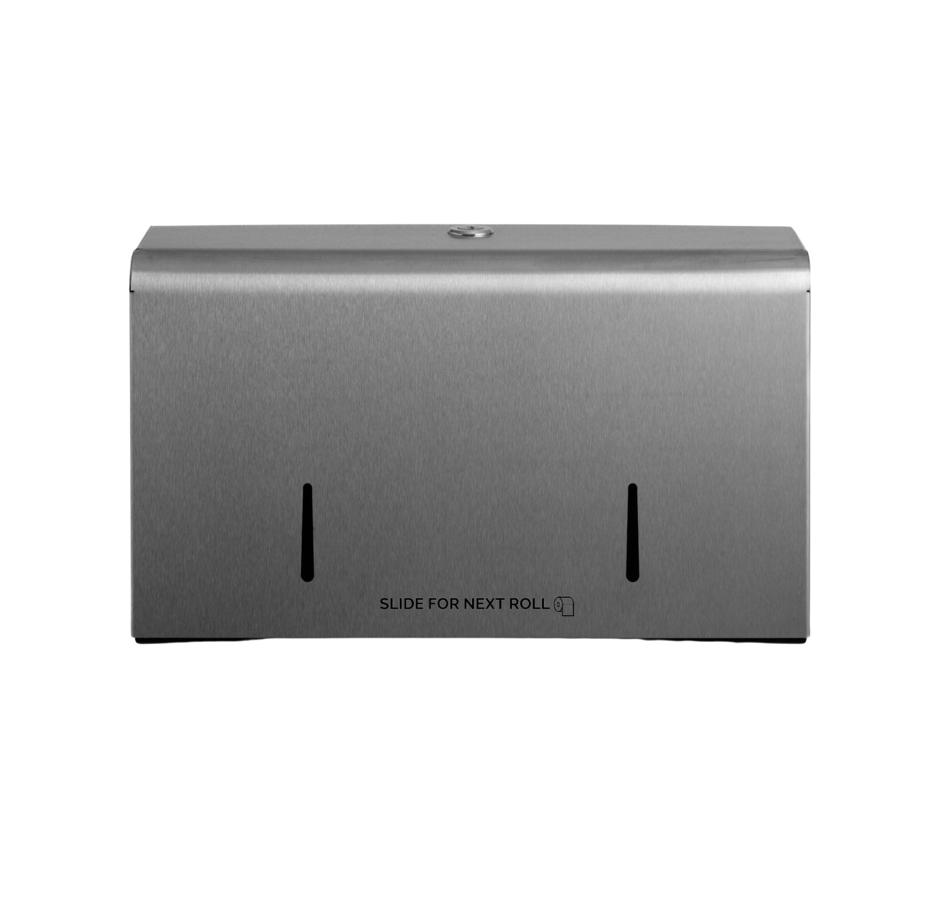 Brushed stainless steel opal twin mini micro dispenser - Lime ...