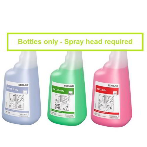 Ecolab Maxx range printed 650ml spray bottle (Each) - Lime Supply