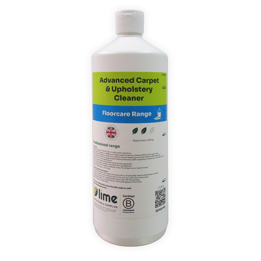 Advanced carpet & upholstery cleaner 6 x 1 Litre - Lime Sustainable ...
