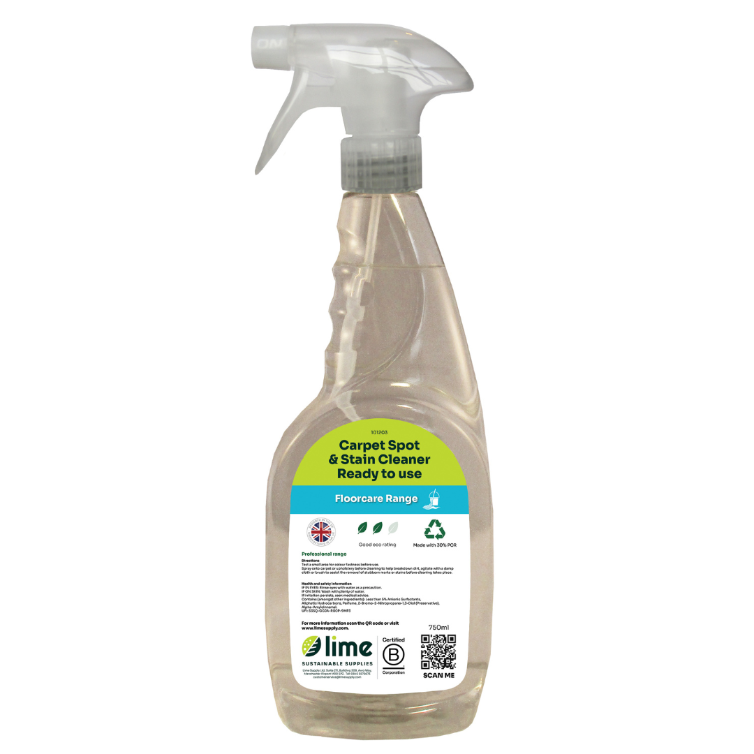 Carpet spot & stain cleaner RTU trigger spray (6 x 750ml) - Lime ...