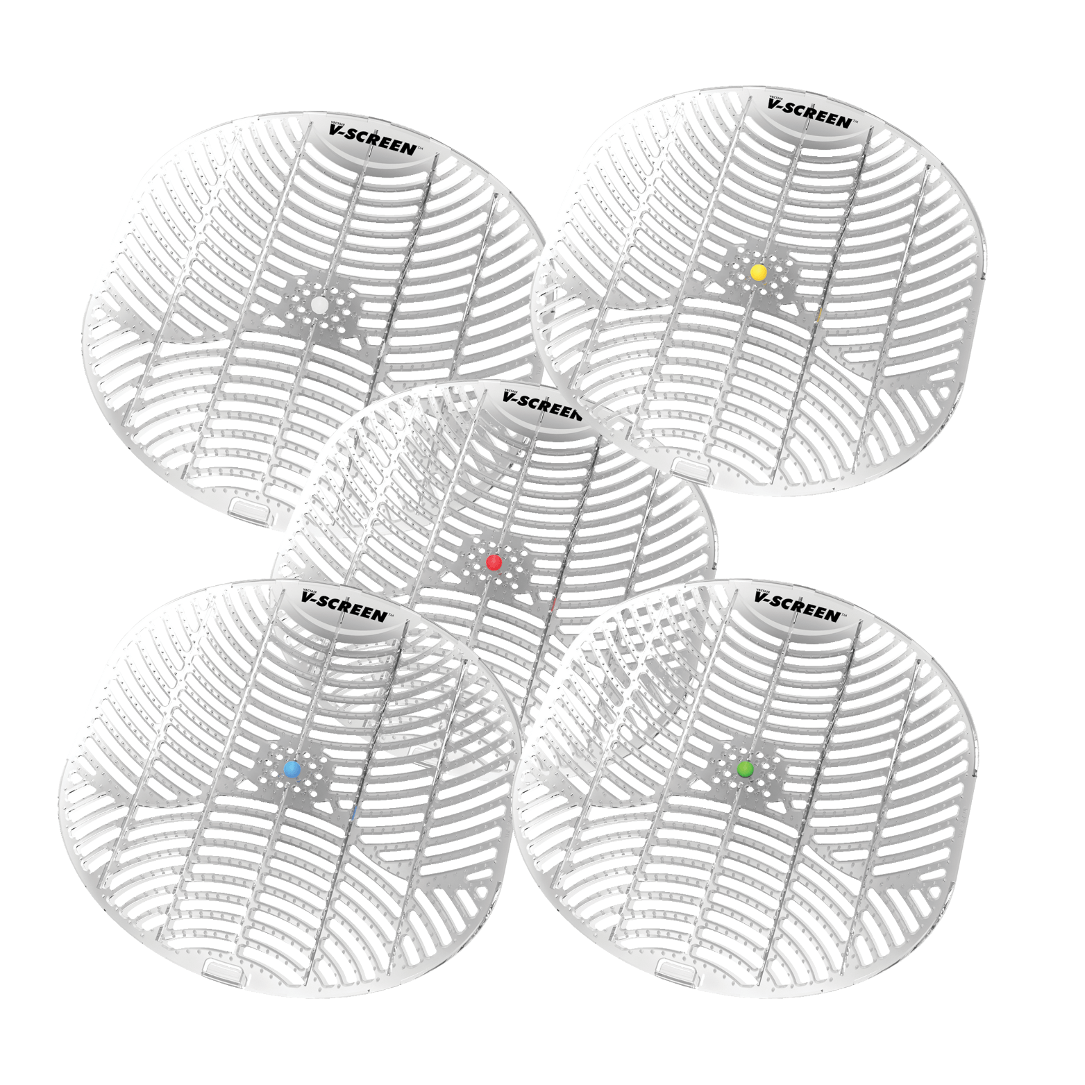 Vectair Urinal V-Screens urinal mats (12) - Lime Sustainable Supplies