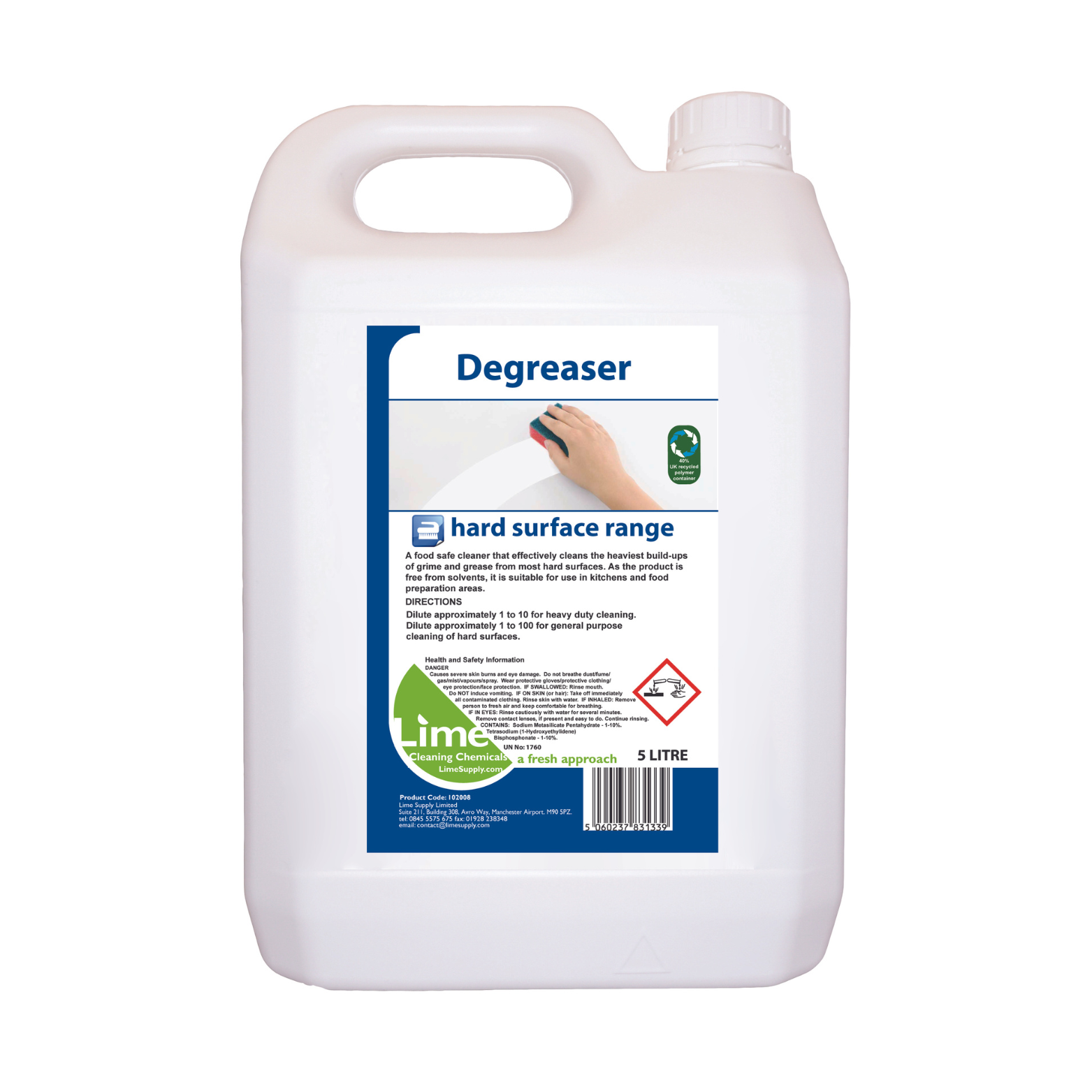 Multi-purpose cleaner & degreaser 2x5lt - Lime Sustainable Supplies
