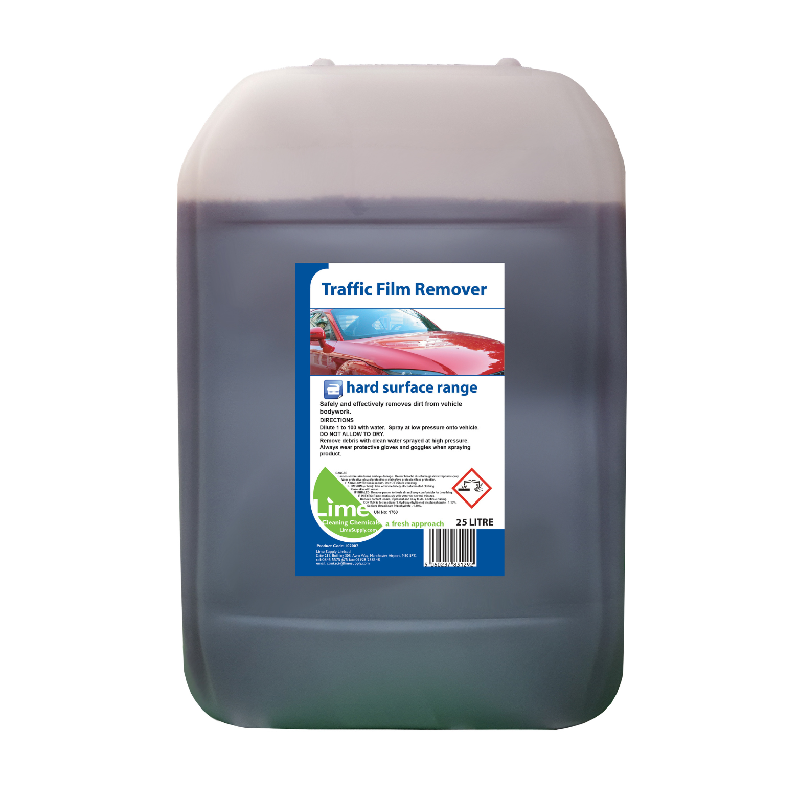Concentrated Traffic Film Remover 25 Litres - Lime Sustainable Supplies