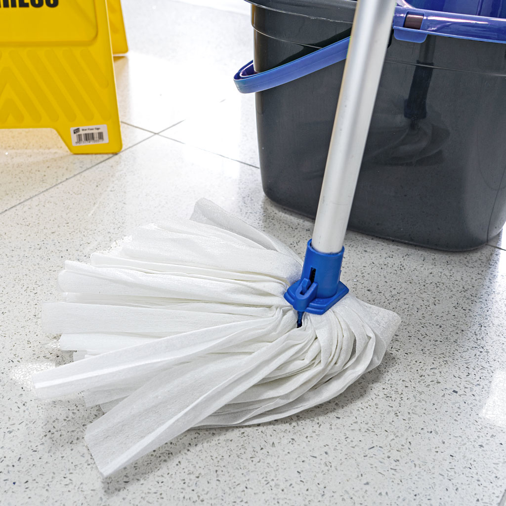 Eco big white refill mop heads (10) - Lime Sustainable Supplies