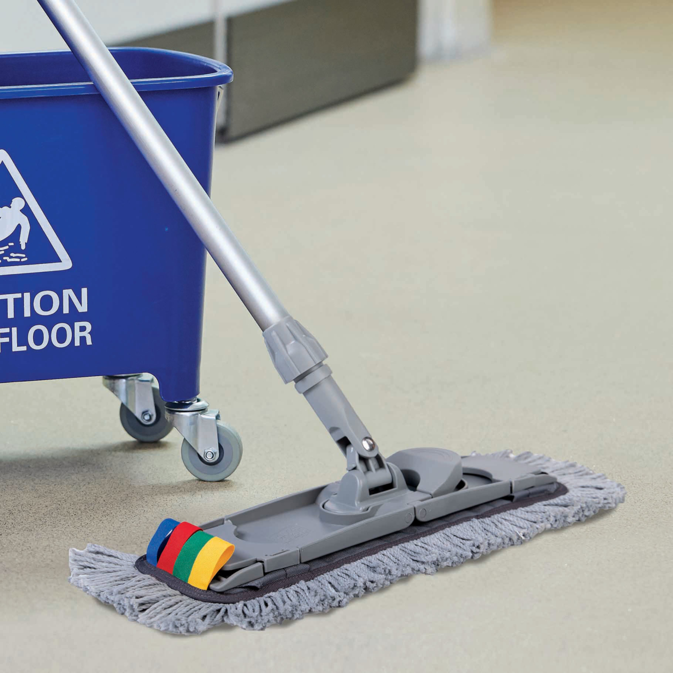 Microspeedy Break-Frame Mop Holder 40cm Flat mop system - Lime Sustainable Supplies