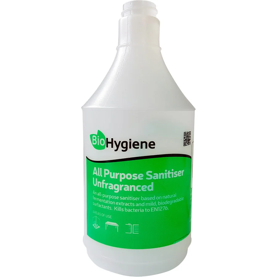 BioHygiene All Purpose Sanitiser UNFRAGRANCED Empty Trigger Spray ...