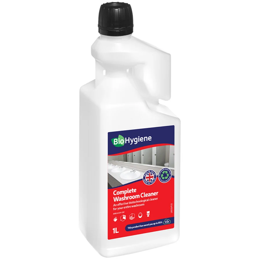 BioHygiene Complete Washroom Cleaner Super Concentrate 1lt (Optic ...