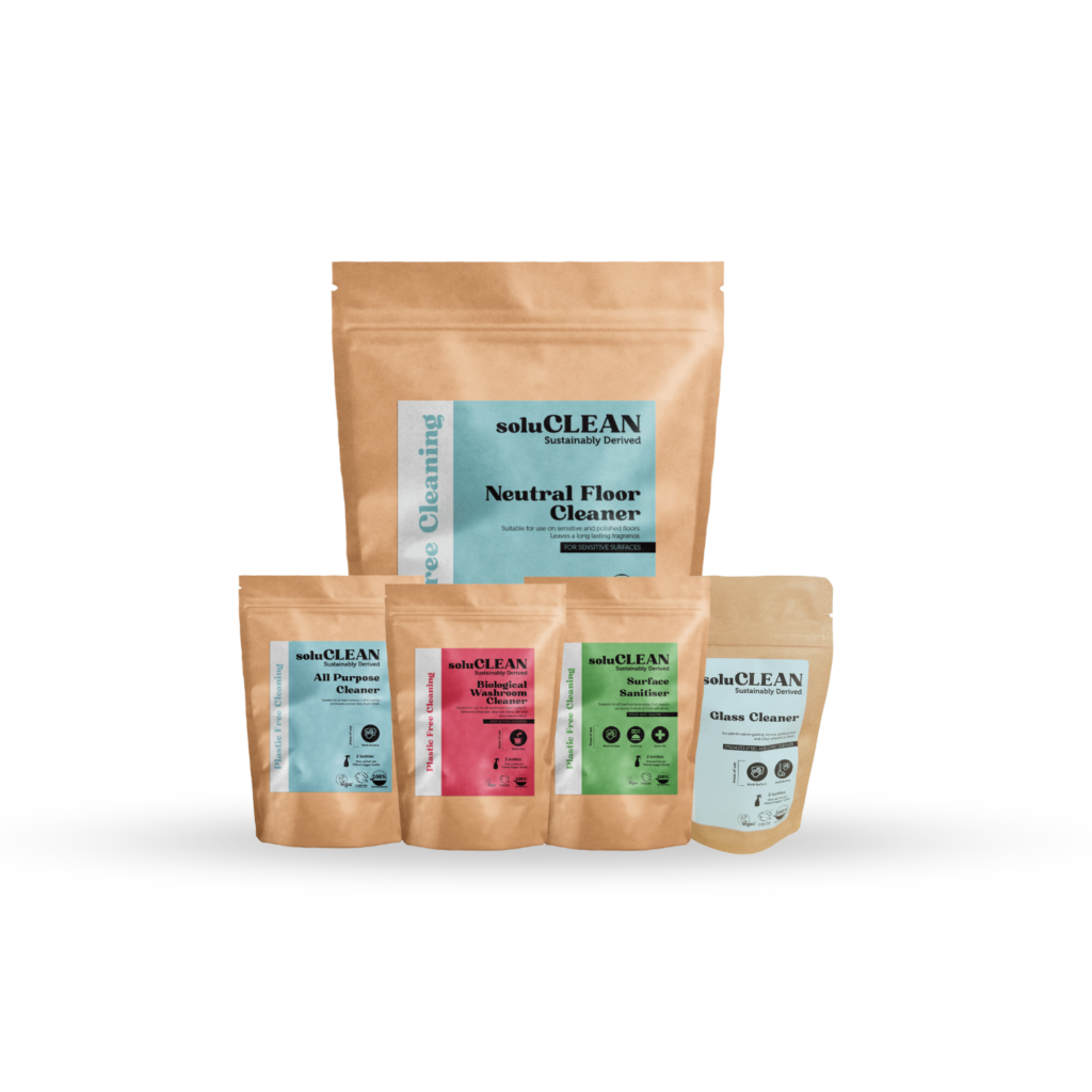 Soluclean Cleaning Refill Starter Pack - Lime Sustainable Supplies