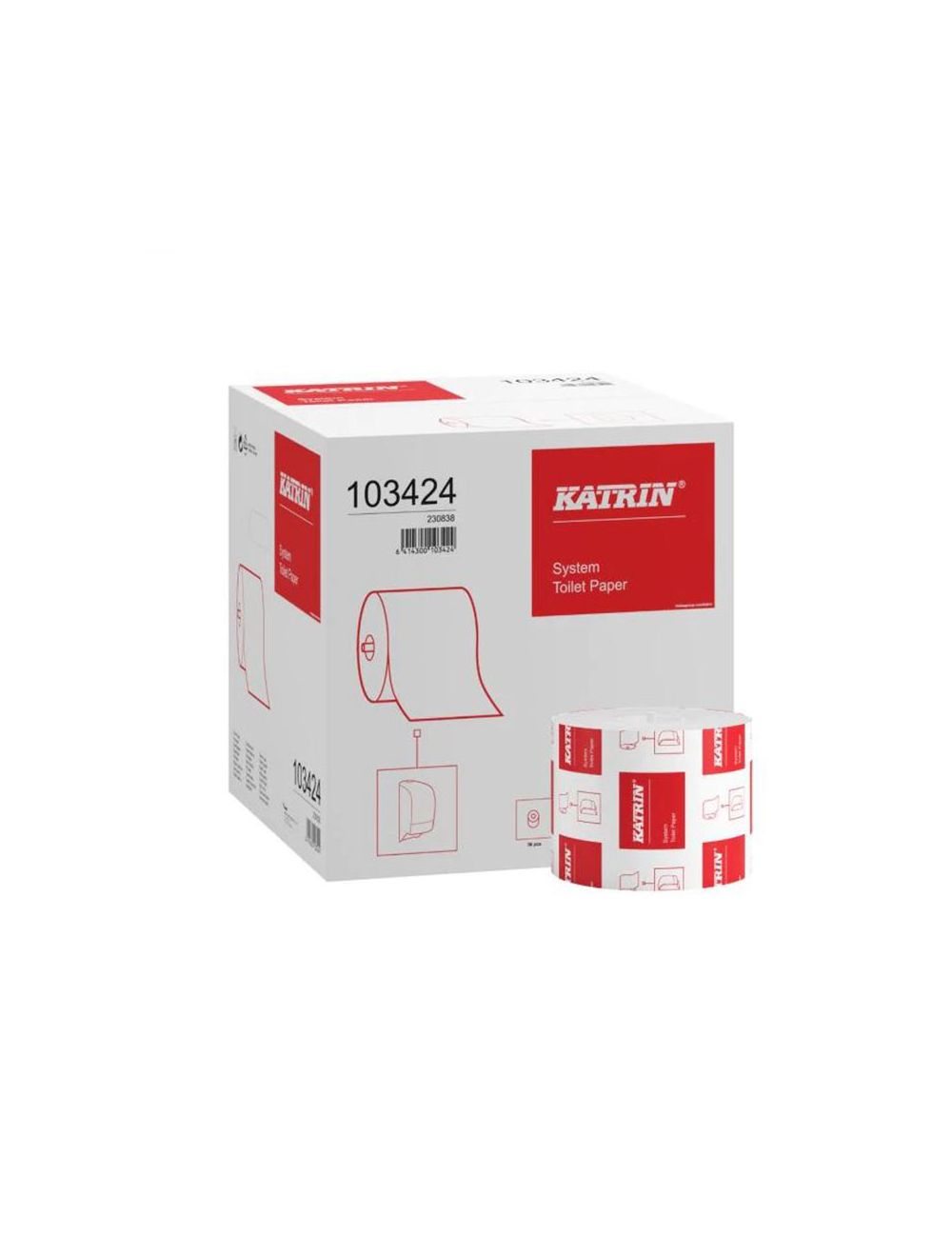 Katrin System 800 Toilet Rolls 2-Ply (36) 103424 - Lime Sustainable ...