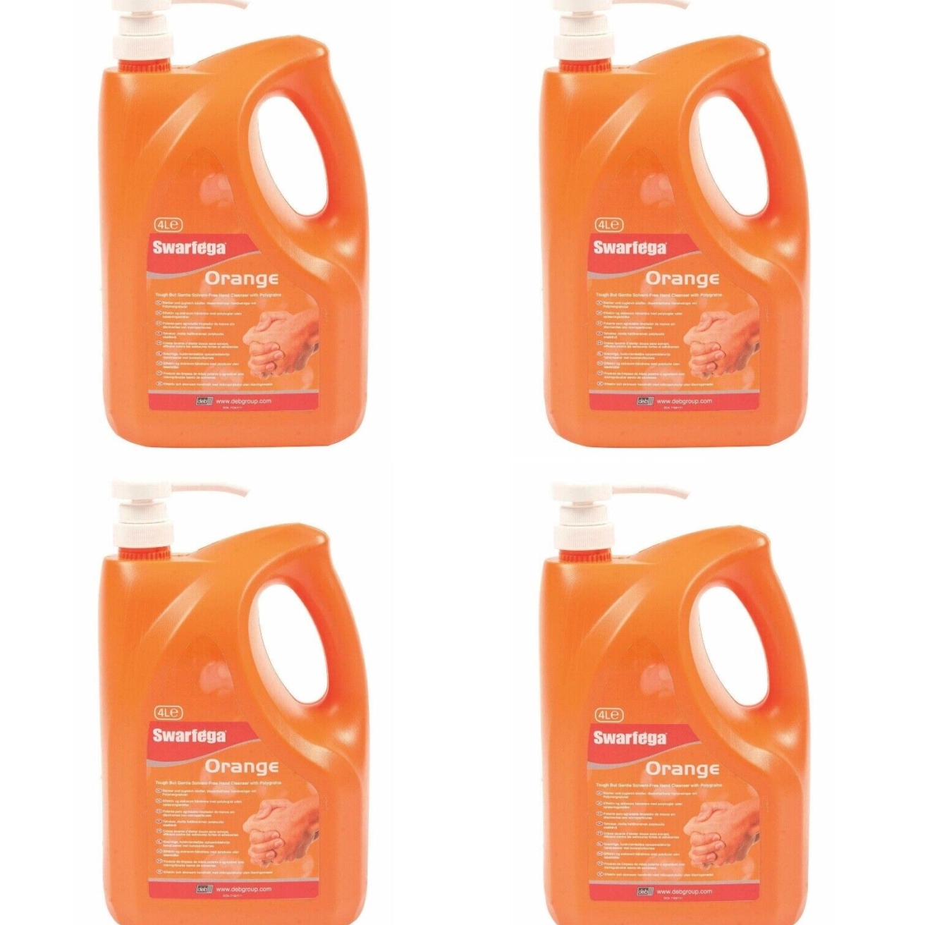 Swarfega Orange Hand Cleaner Pump Pack 4x4ltr (SOR4LMP) - Lime ...