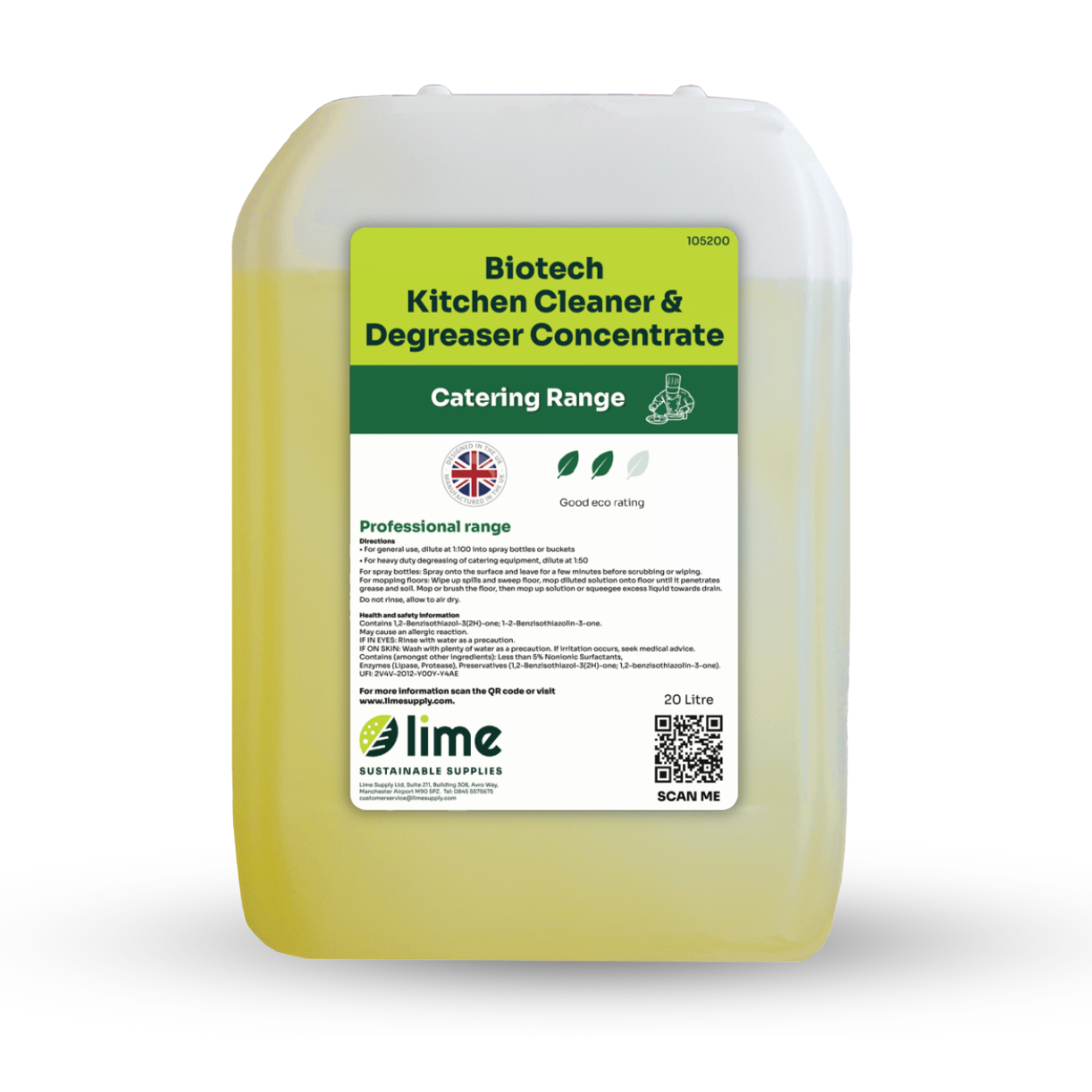 Blu Max Degreaser Cleaner Concentrate 20lt - Lime Sustainable Supplies