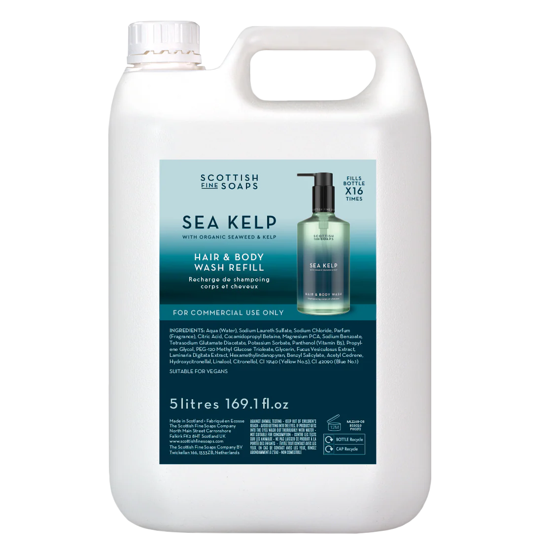 Sea Kelp Hair and Body Wash 2 x 5lt - Lime Sustainable Supplies
